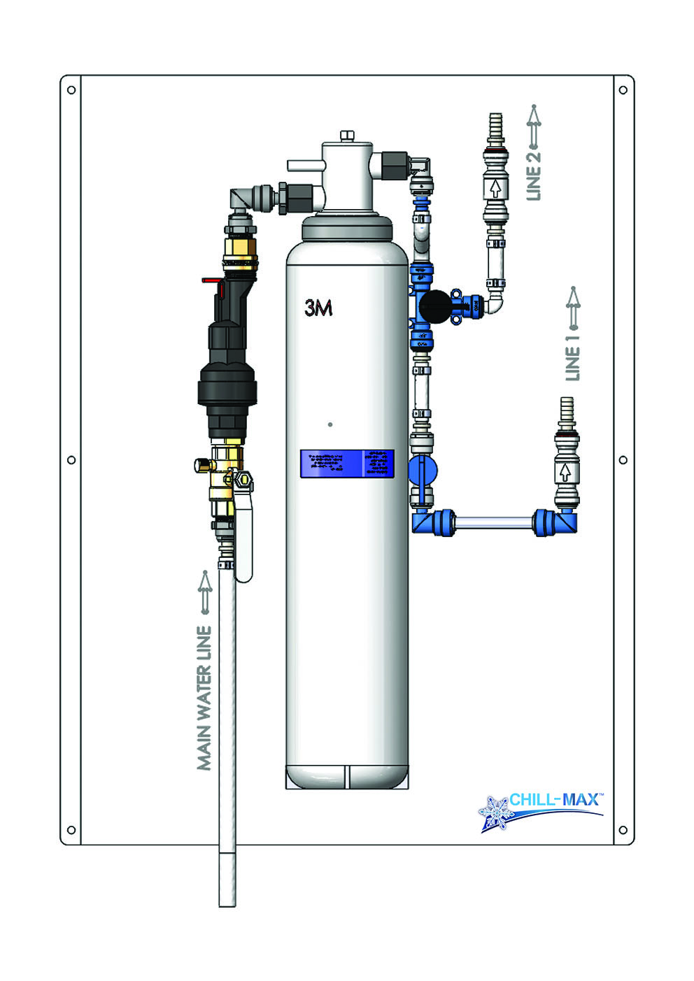 3M HF60 PREMIUM WATER FILTER SYSTEM PANEL - CBS Inc.