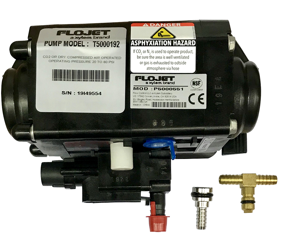 FJ T5000 BIB PUMP-1/4" SS OUTLET & GAS "T" - CBS Inc.