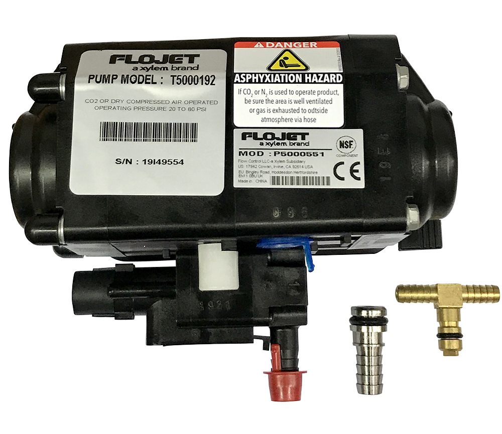 FLOJET T5000 BIB PUMP-3/8" SS OUTLET & GAS "T" - CBS Inc.